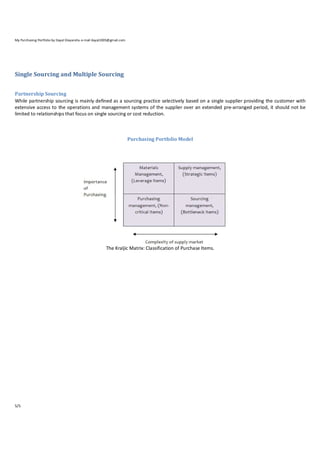 Purchasing Organization and Sourcing Strategy. | PDF