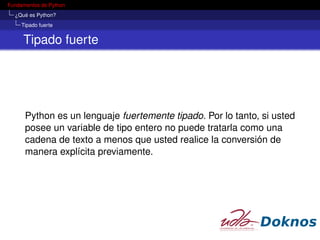 ¿Qué es Python? | PDF