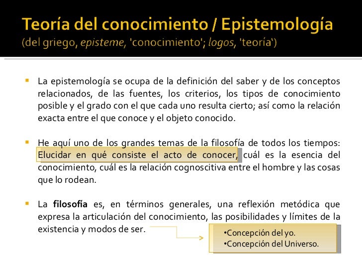 Epistemología La Teoría Del Conocimiento Al Descubierto ★ Teoría Online