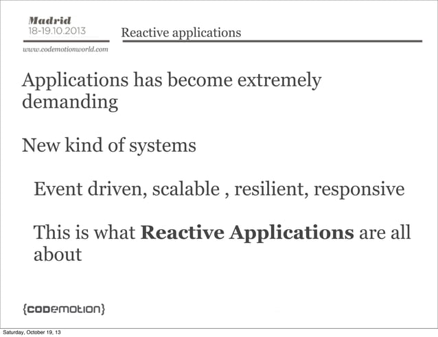 Reactive applications using Akka | PPT