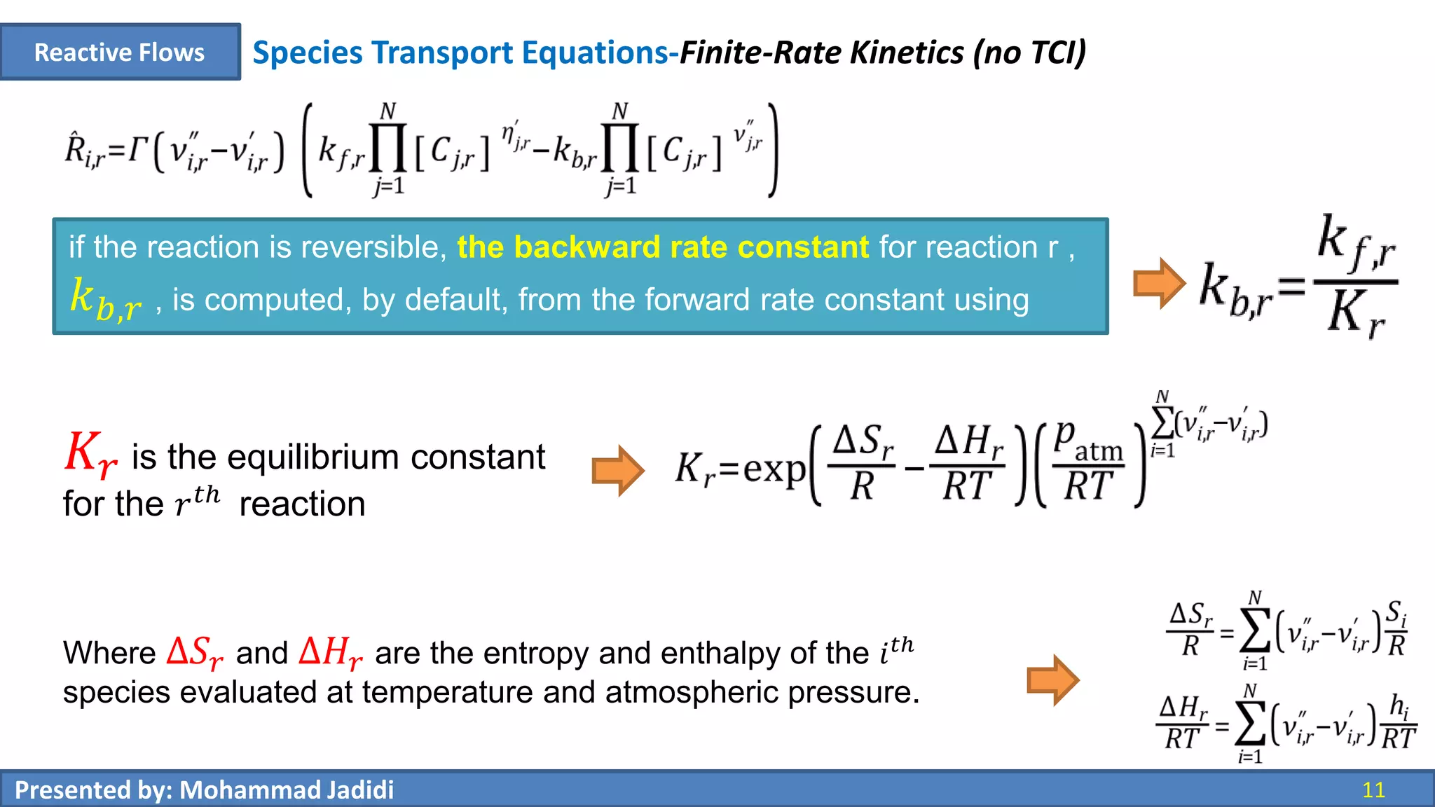 01 Reactive Flows Finite Rate Formulation For Reaction Modeling Pdf