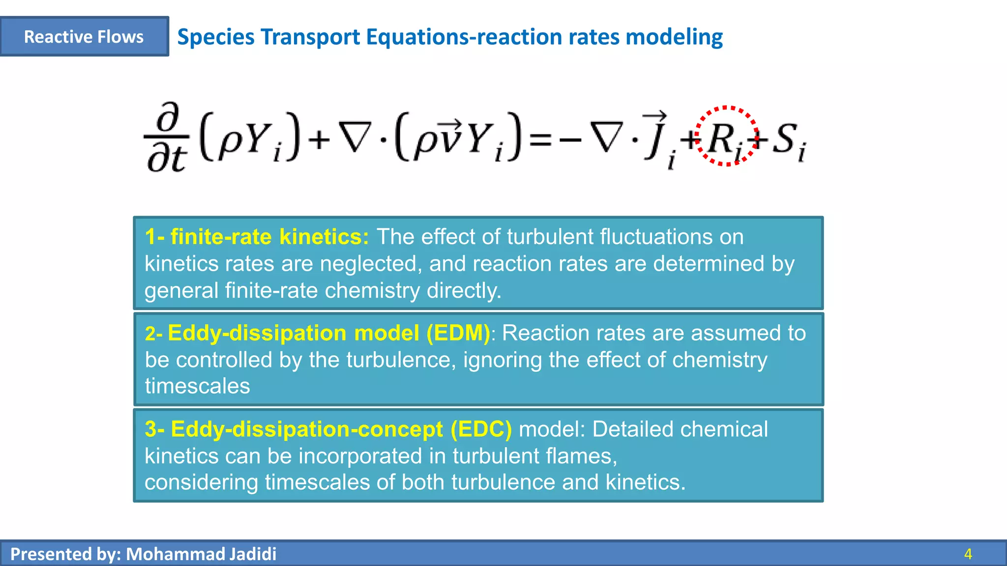 01 Reactive Flows Finite Rate Formulation For Reaction Modeling Pdf