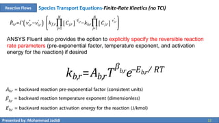 01 reactive flows - finite-rate formulation for reaction modeling | PDF