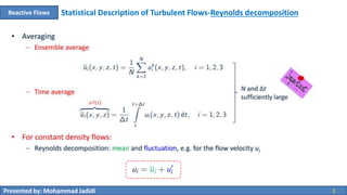 01 reactive flows - governing equations favre averaging | PPTX