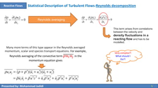 01 reactive flows - governing equations favre averaging | PPTX