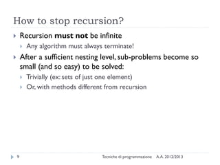 Recursion in Java | PDF
