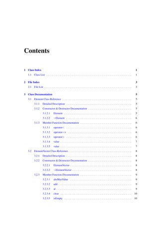 Documentation - Element and ElementVector | PDF