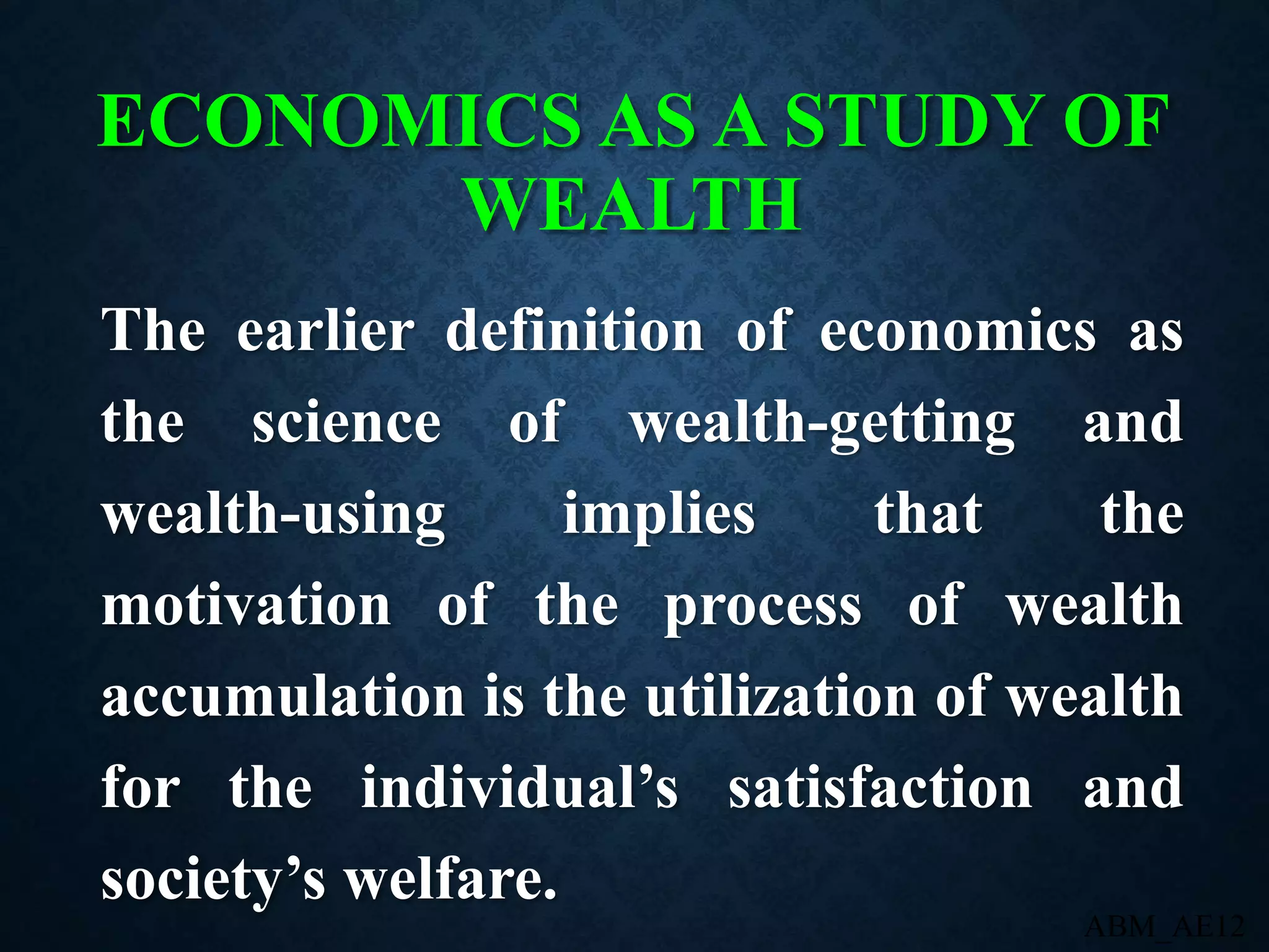 Revisiting Economics as a Social Science | PPTX