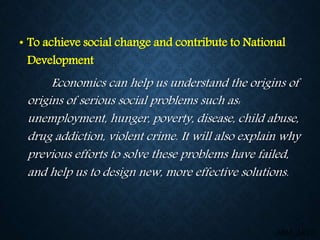 Revisiting Economics as a Social Science | PPTX