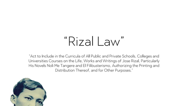 01 - Rizal Law (RA 1425) - Life and Works of Rizal | PDF