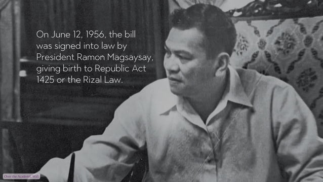 01 - Rizal Law (RA 1425) | Life and Works of Rizal (Slides) | PDF ...