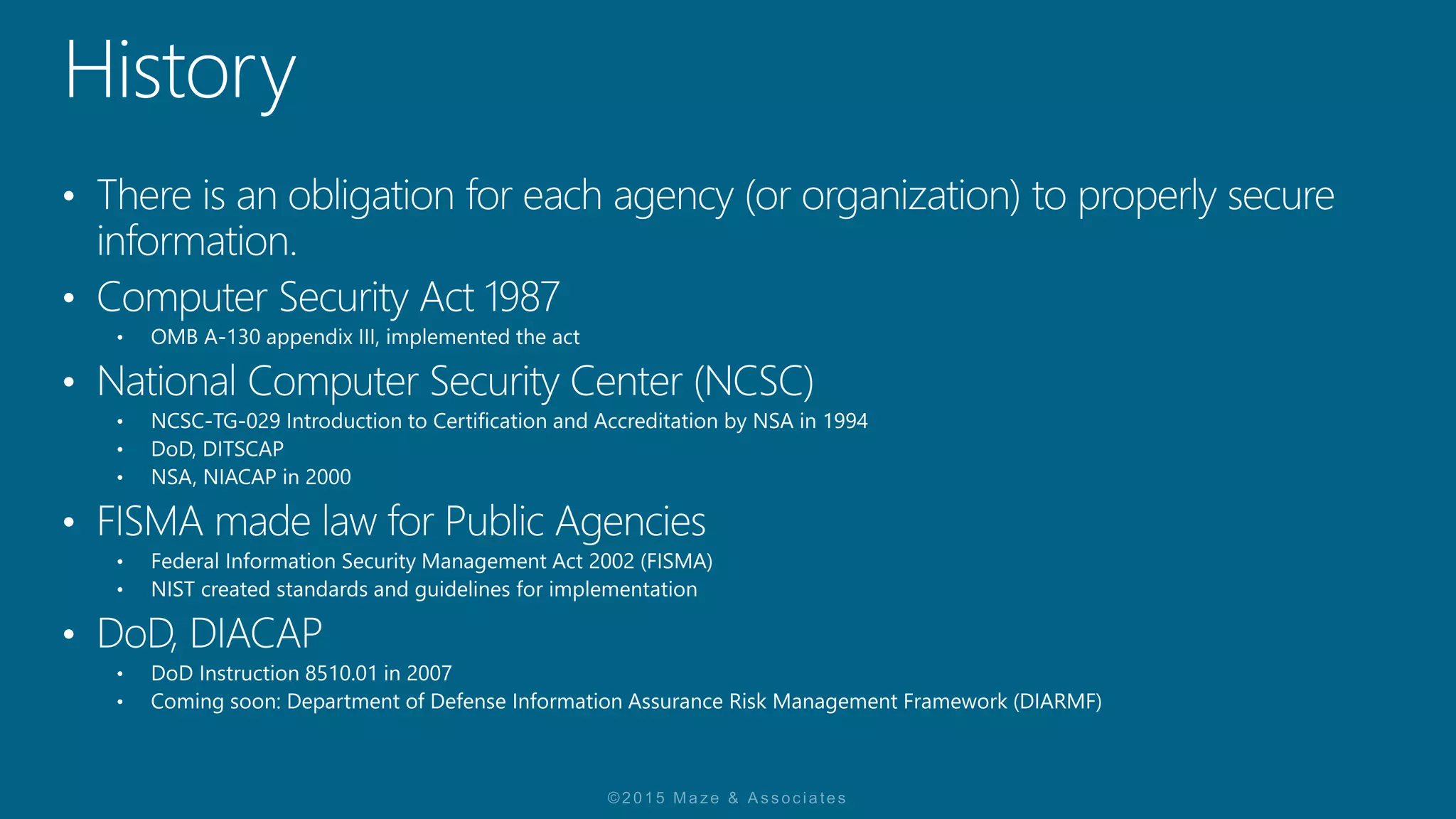 Introduction to NIST’s Risk Management Framework (RMF) | PPTX