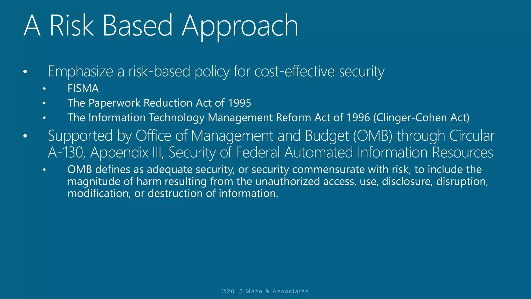 Introduction to NIST’s Risk Management Framework (RMF) | PPTX