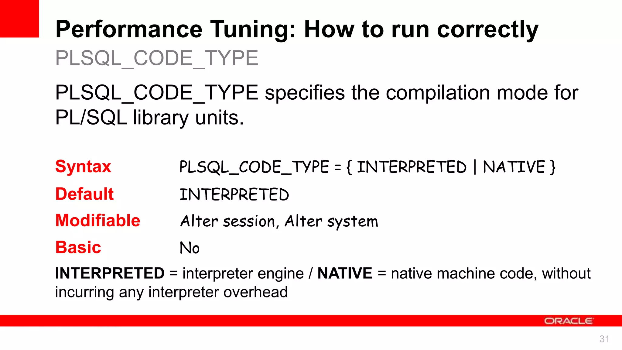 Ronald Vargas Performance Tuning how to write and run correctly sql statement recargado | PPT