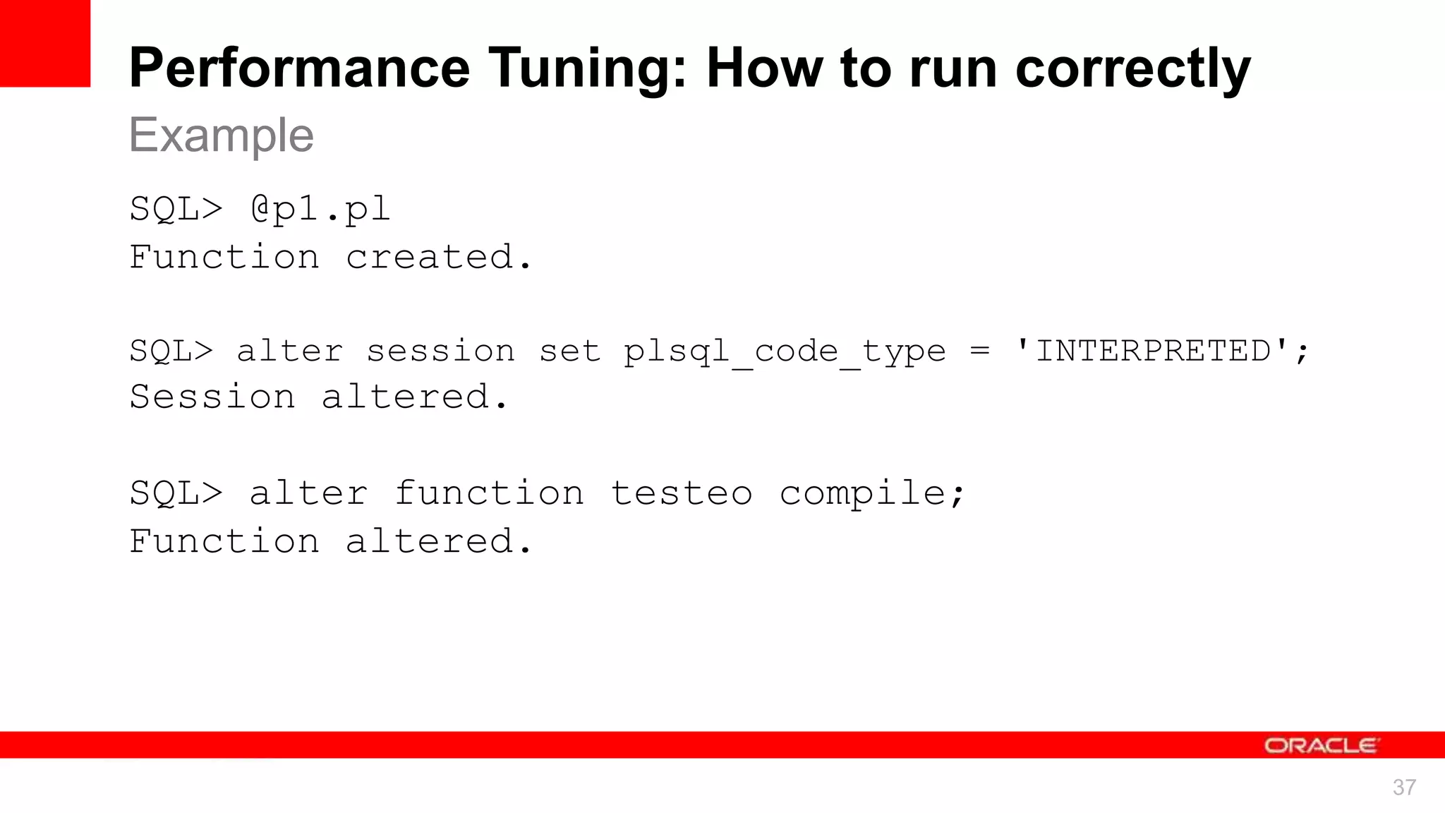 Ronald Vargas Performance Tuning how to write and run correctly sql statement recargado | PPT