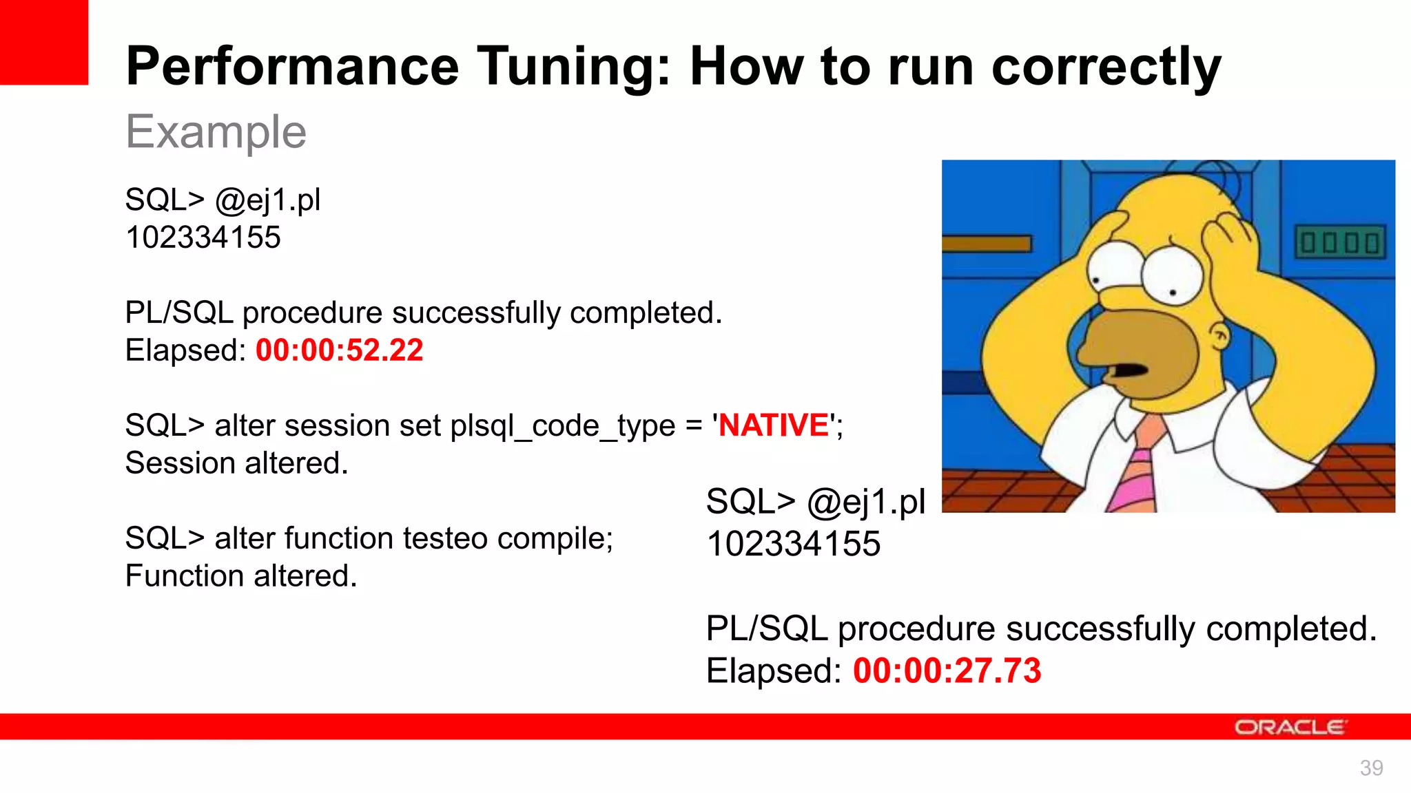 Ronald Vargas Performance Tuning how to write and run correctly sql statement recargado | PPT