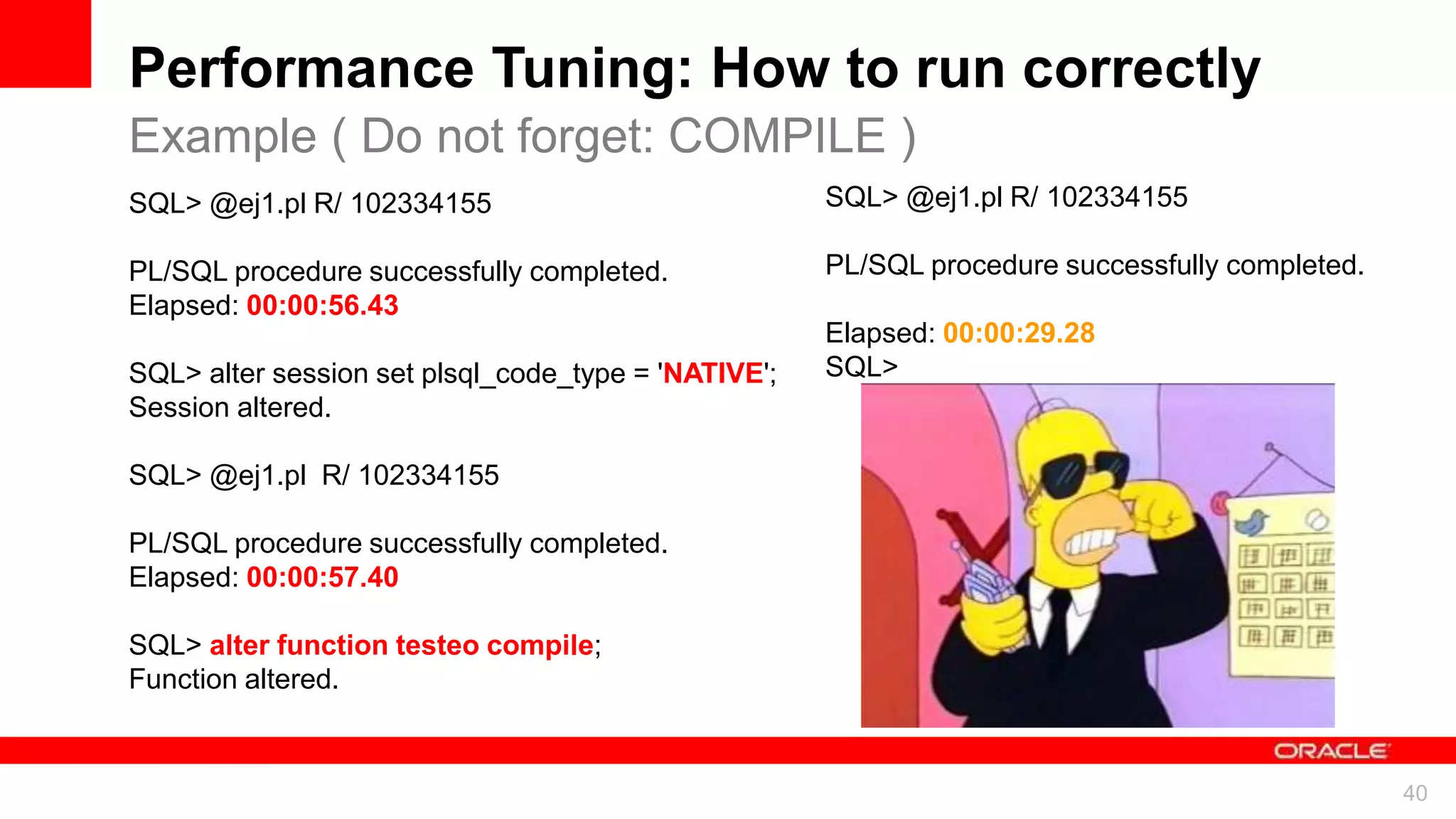 Ronald Vargas Performance Tuning how to write and run correctly sql statement recargado | PPT