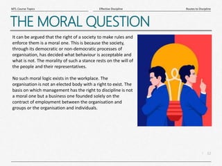 Routes to Discipline | PPT