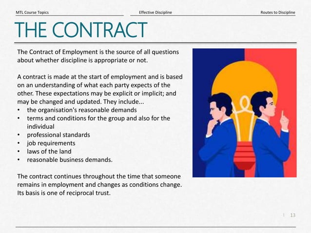 Routes to Discipline | PPT