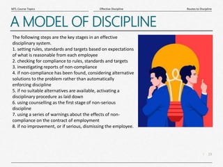 Routes to Discipline | PPT