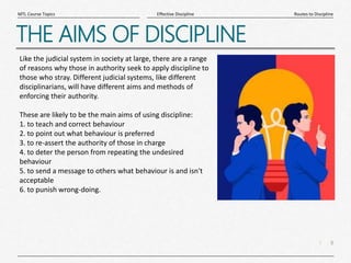 Routes to Discipline | PPT