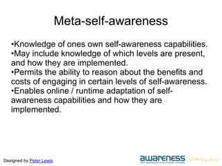 Academic Course: 01 Self-awarenesss and Computational Self-awareness | PPT