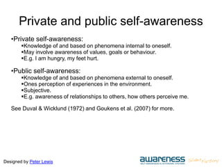 Academic Course: 01 Self-awarenesss and Computational Self-awareness | PPT