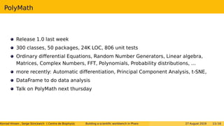 Building a scientific workbench in Pharo | PPT