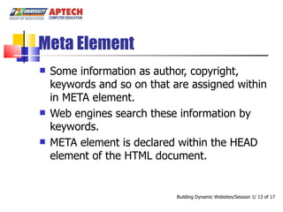 01. session 01 introduction to html | PPT