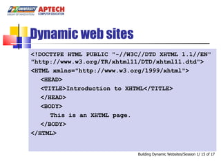 01. session 01 introduction to html | PPT
