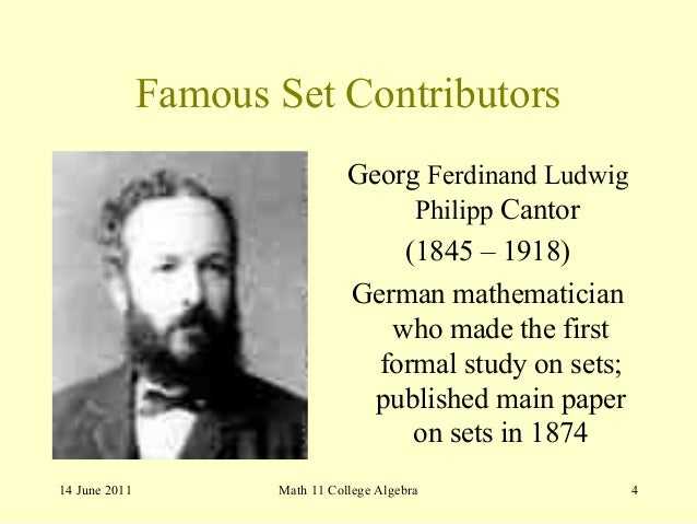 Georg Cantor From Examples Of Trigonometry