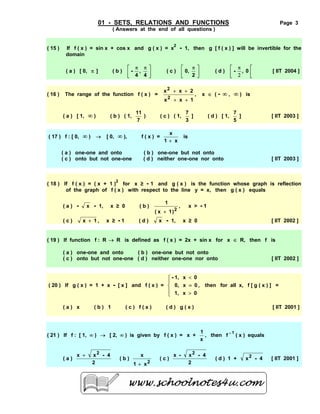 01 sets, relations and functions | PDF