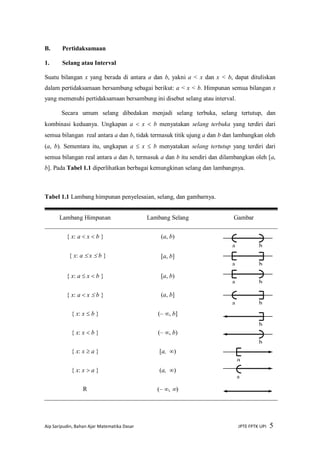 01 sistem bilangan real | PDF