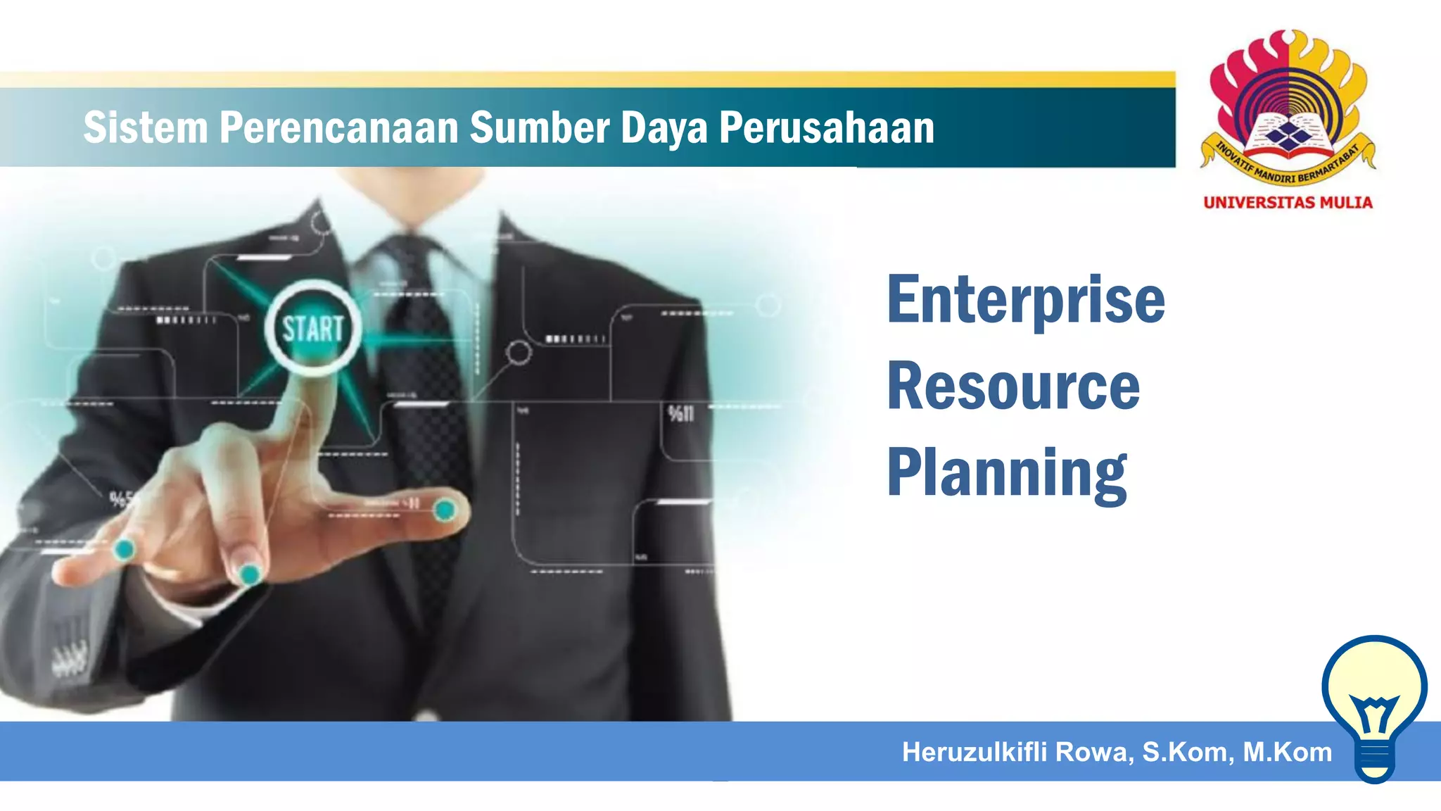 01 sistem perencanaan sumber daya perusahaan | PDF