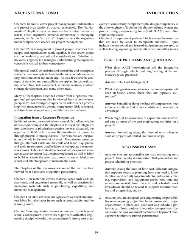 01-Skills and knowledge of cost engineering.pdf | Civil Engineering ...