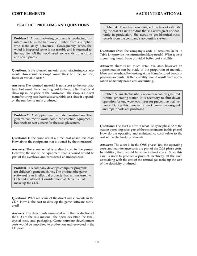 01-Skills and knowledge of cost engineering.pdf | Civil Engineering ...