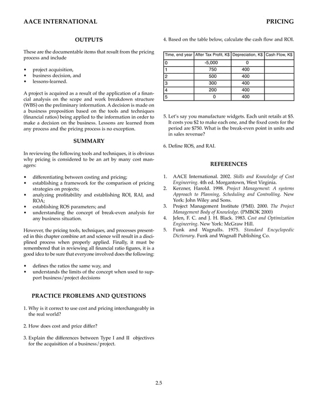 01-Skills and knowledge of cost engineering.pdf | Civil Engineering ...