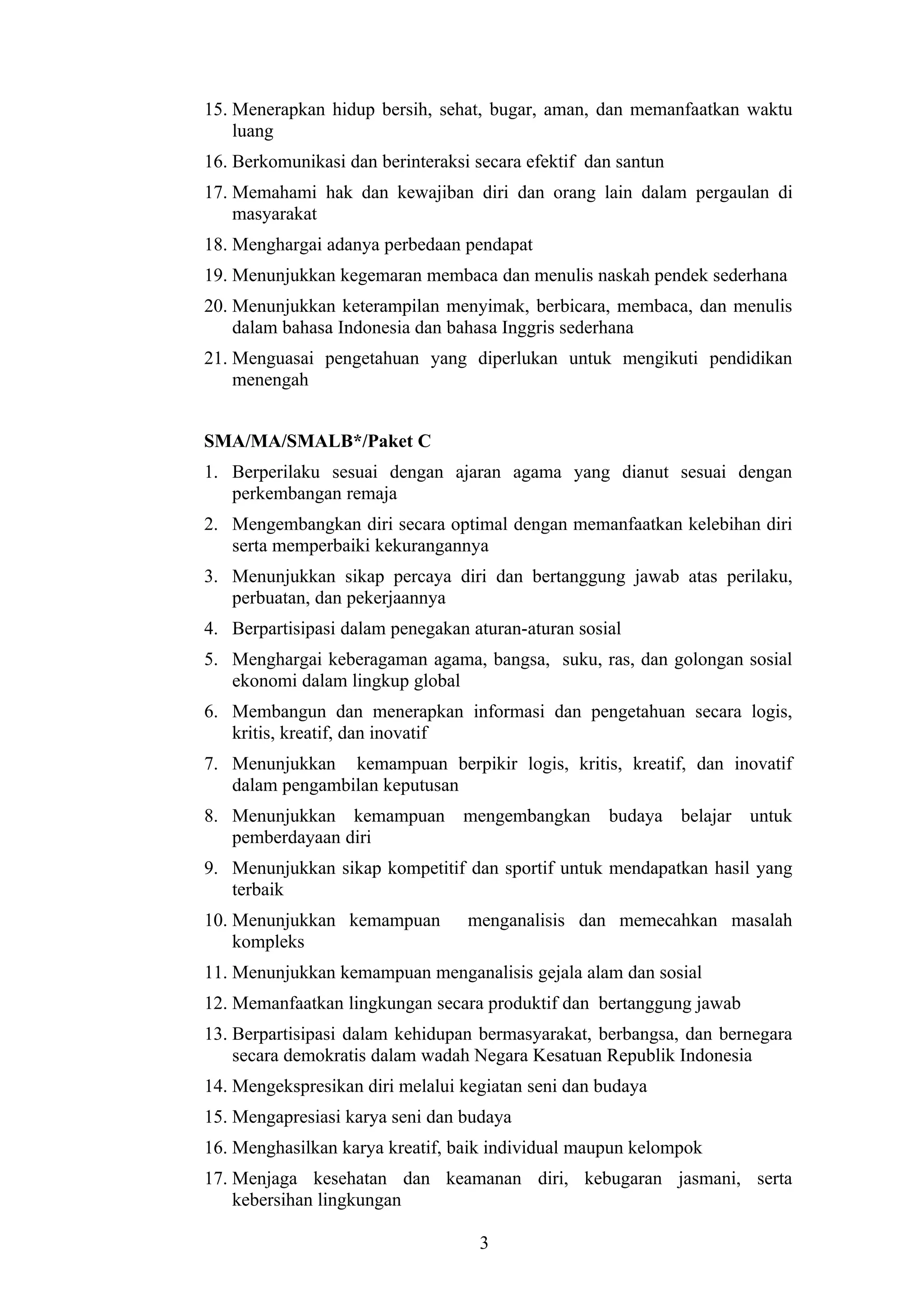 01. skl satuan pendidikan & kel mata pelajaran | PDF | Free Download