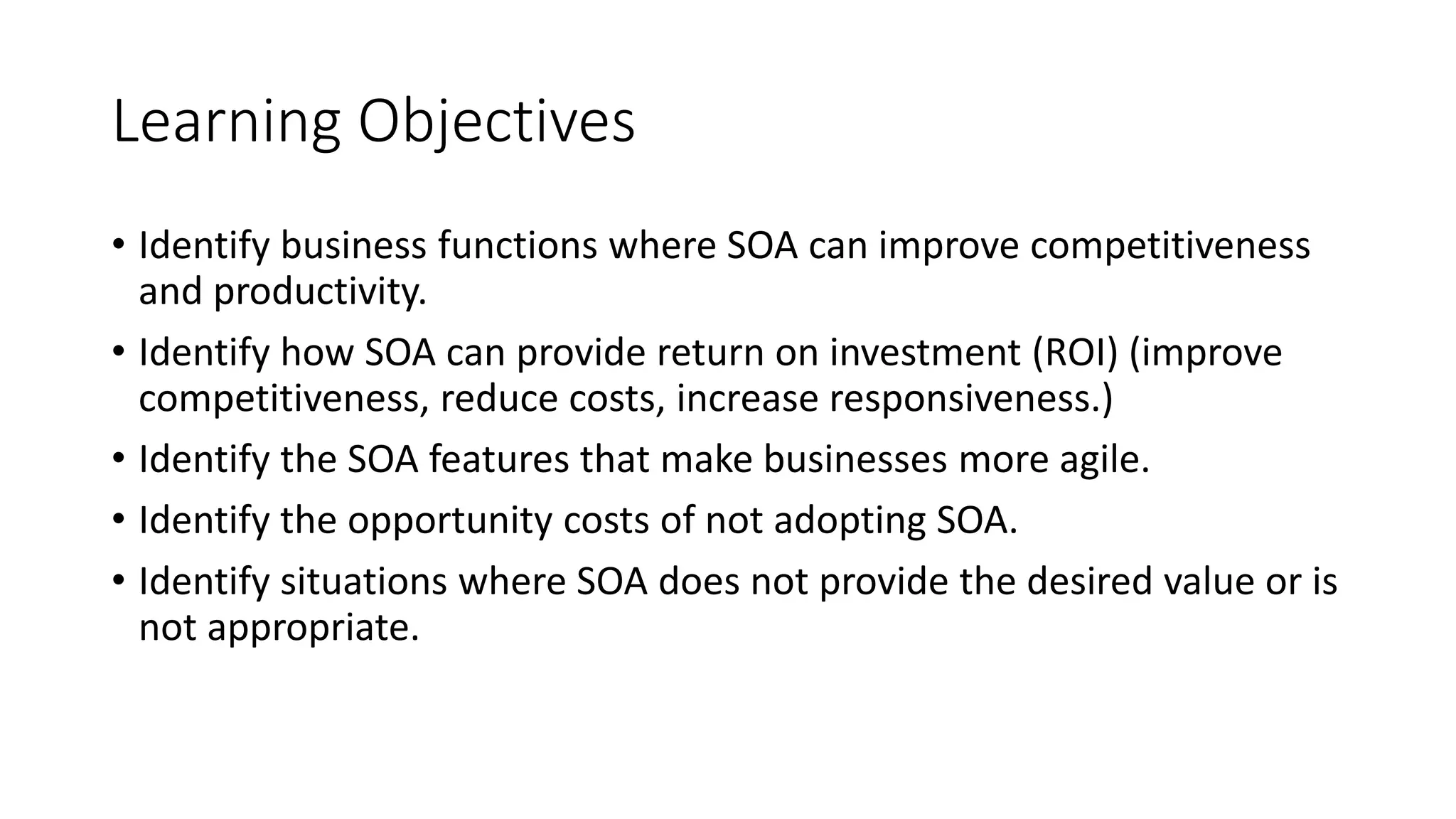 01 Service Oriented Architecture Series - SOA Value | PPTX