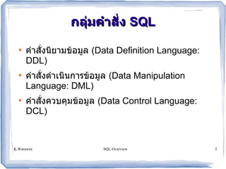 01 sql-overview | PPT