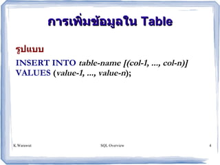 01 sql-overview | PPT