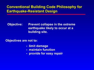 Design of Seismic-Resistant Steel Building Structures-1. Introduction and Basic Principles | PPT