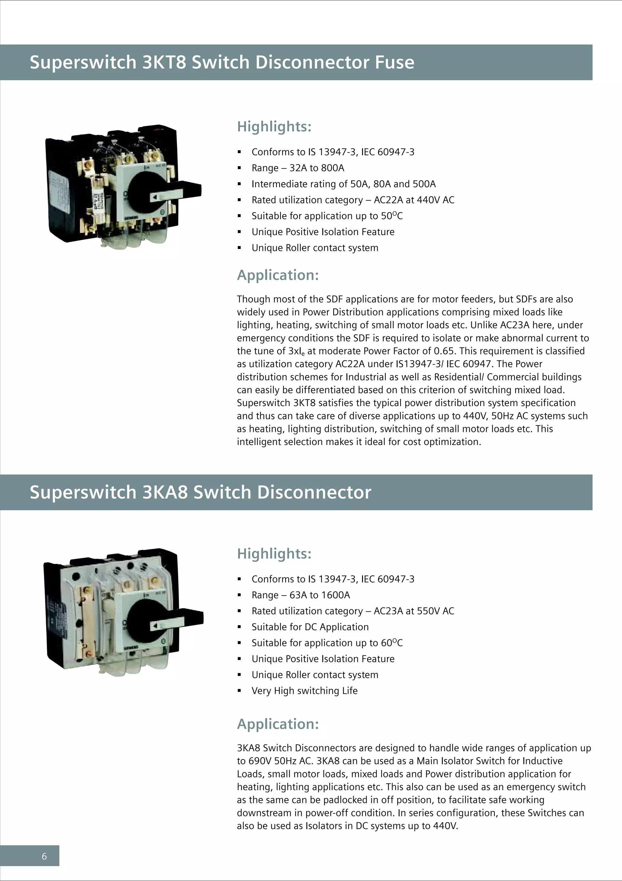 01. superswitch switch disconnector fuse and din bs fuses | PDF