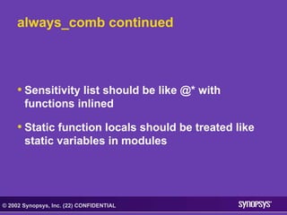 system verilog concepts for digital vlsi | PPT
