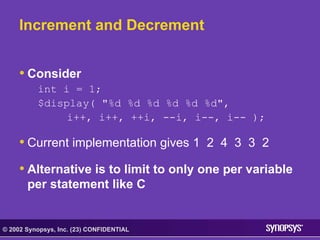 system verilog concepts for digital vlsi | PPT