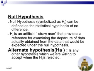 Test of significance | PPT