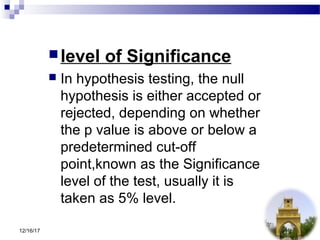 Test of significance | PPT