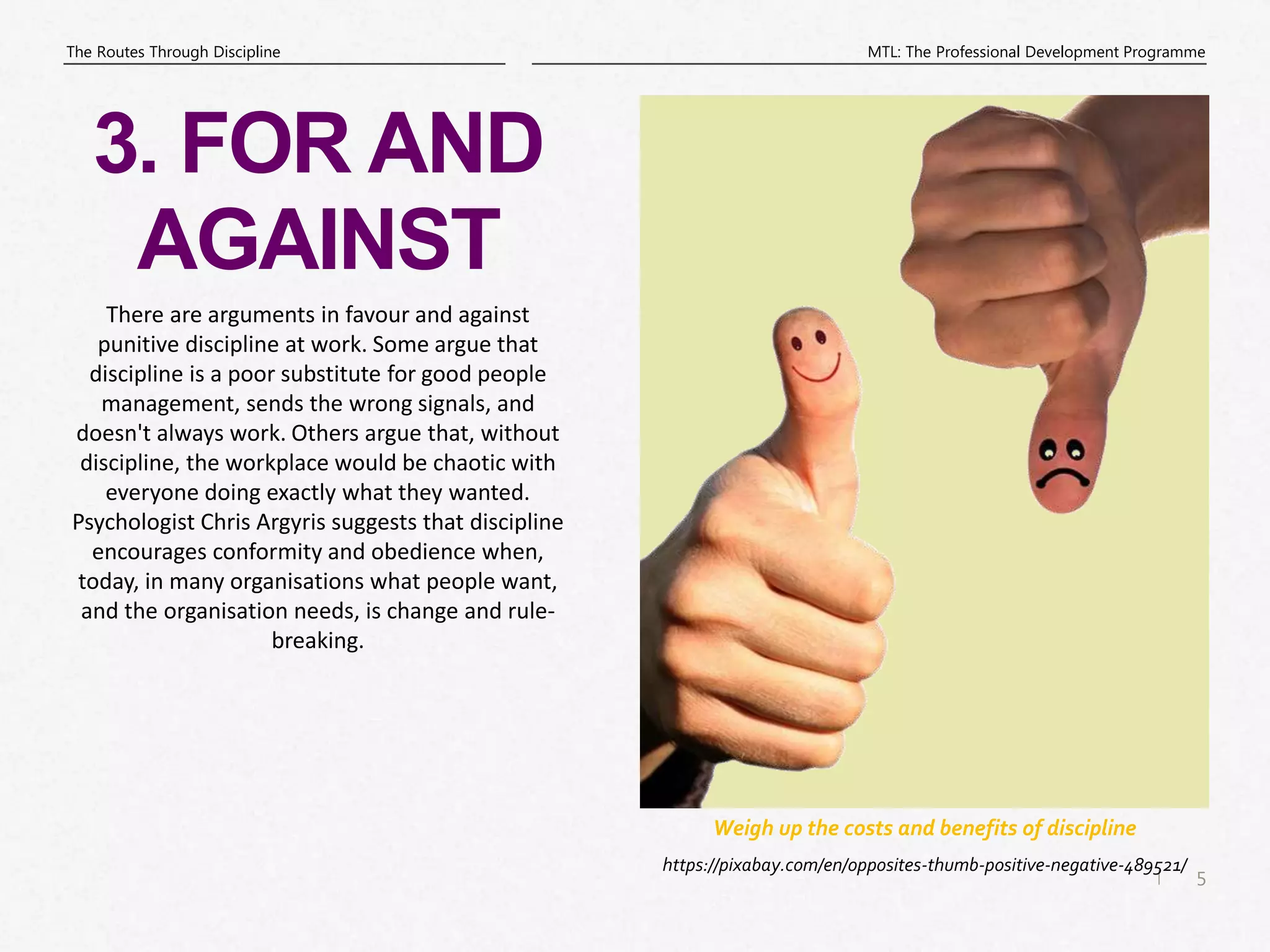 The Routes through Discipline | PPT