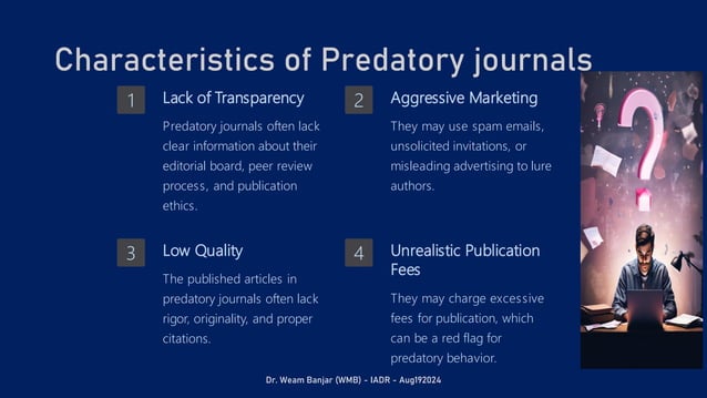 The Battle Against Predatory Journals WB | PDF