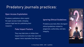 The Battle Against Predatory Journals WB | PDF